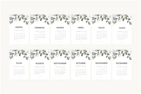 Calendario 2023 Media Página Vida Imprimible