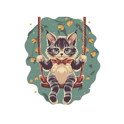 Premium Vector Kawaii Cat Vector Art Illustration