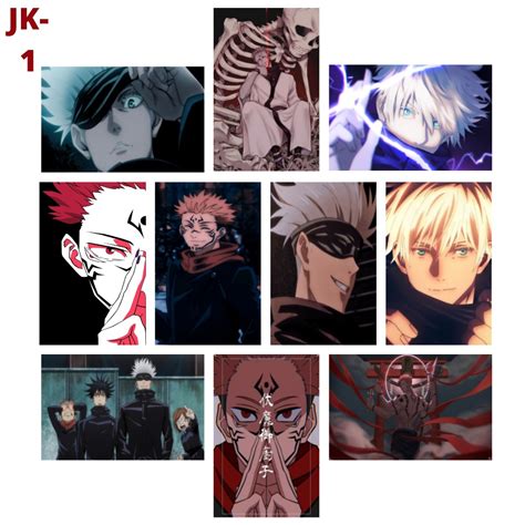 Kit Jujutsu Kaisen Placas 13x20 10 Quadros Shopee Brasil