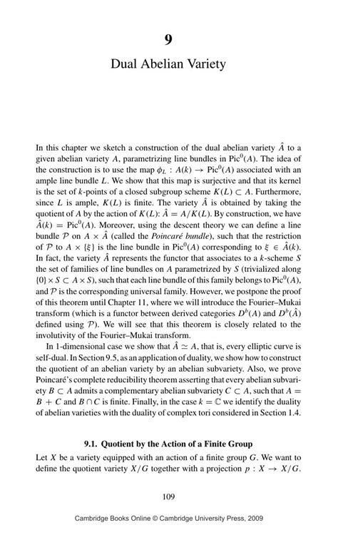 dual abelian variety chapter 9 abelian varieties theta functions and the fourier transform