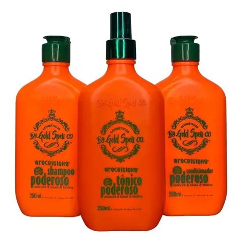 Gold Spell Cosméticos Combo Poderoso shampoo cond tônico Essência