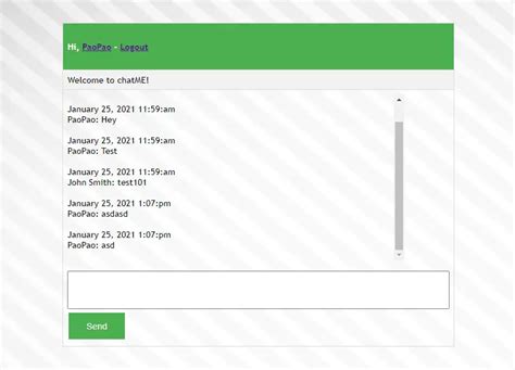 simple public chat room using php mysqli with source code sourcecodester