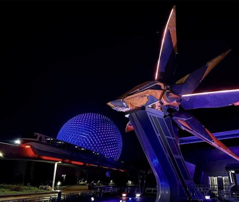 FIRST LOOK At EPCOTs Guardians Of The Galaxy Ride At Night Disney
