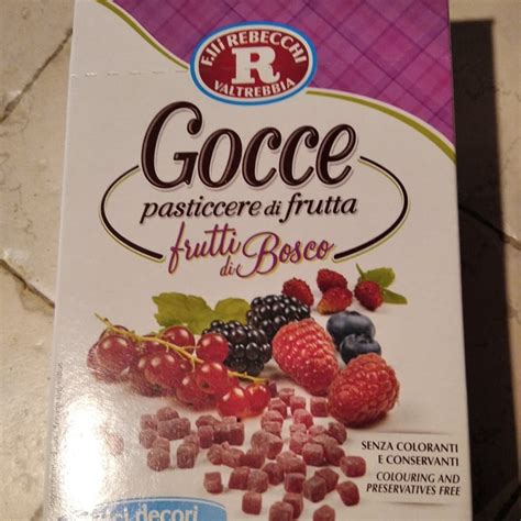 Fratelli Rebecchi Valtrebbia Gocce Pasticcere Ai Frutti Di Bosco