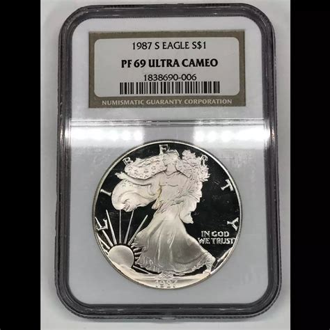 1987 S Silver Eagle NGC PF 69 ULTRA CAMEO Old Pueblo Coin