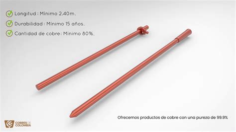 Kit Varilla De Cobre Macizo Para Puesta A Tierra COPPER GROUND COBRES
