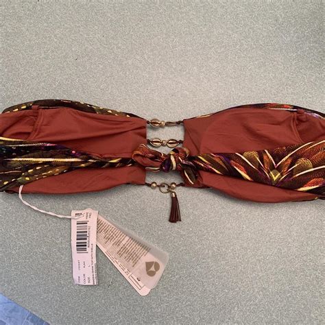 Miss Bikini Fantasy Bandeau Top Nwt Size Large So Depop