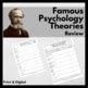 Famous Psychology Theories AP Psychology Review Worksheet Activity