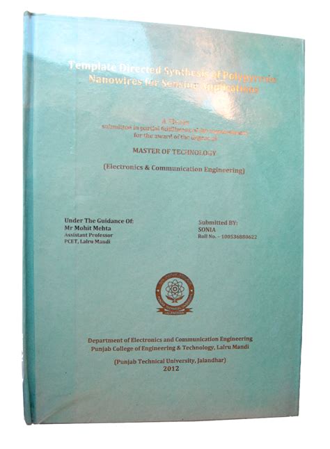 Dissertation Binding In Chandigarh Id
