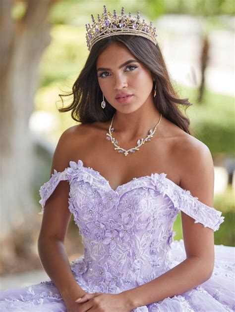 Applique Off Shoulder Quinceanera Dress By House Of Wu 26049 In 2023