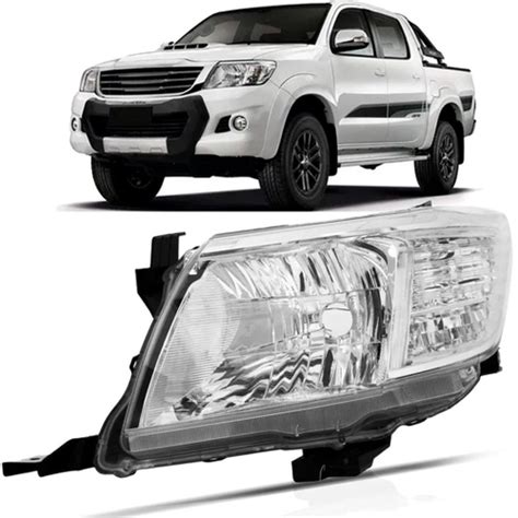 Farol Hilux Srv Sr 2012 2013 2014 2015 Manual Cristal Submarino