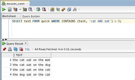 creating and maintaining oracle text indexes