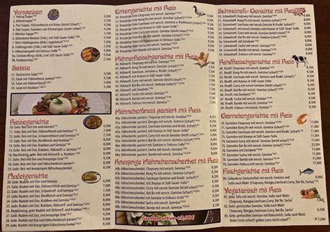 Speisekarte Von Thang Long Asia Imbiss Restaurant Forst