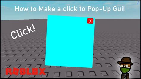 How To Make A Click A Part To Open Gui ROBLOX Studio Tutorial YouTube
