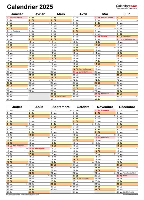 Calendrier 2025 Excel Avec Semaine Un Guide Complet Calendrier 2025
