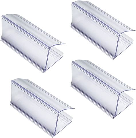 Lot de 100 Porte Étiquettes Transparent 6 x 2 5 cm Supports d
