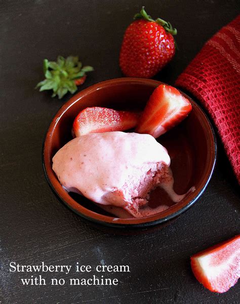 Glace à la fraise sans sorbetière Frozen Treat Frozen Food Ice