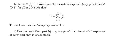 solved b let x € [0 1] prove that there exists a sequence