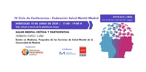 IV Ciclo de Conferencias de la Federación Salud Mental Madrid SALUD