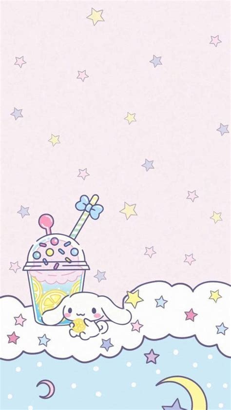 Baixe Papéis de Parede do Kawaii Hd Cinnamoroll E Estrelas Wallpapers