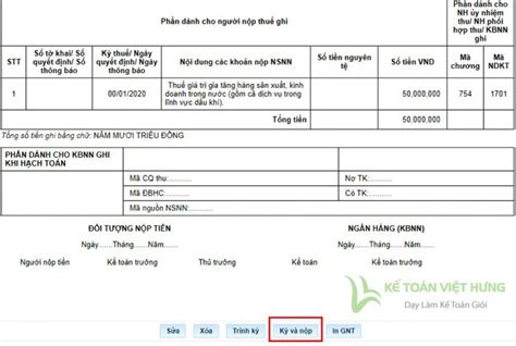 Hướng dẫn lập giấy nộp tiền thuế điện tử 2020 trực tuyến qua mạng