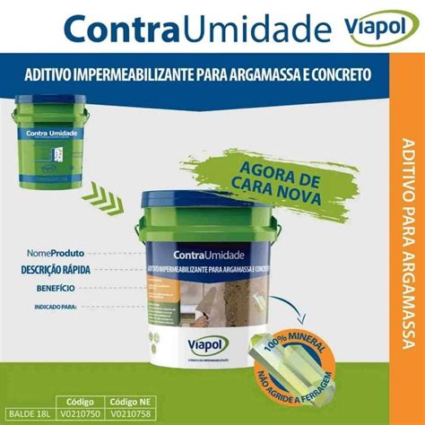 Aditivo Impermeabilizante Contra Umidade Para Argamassa E Concreto