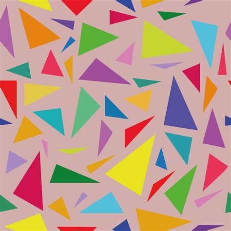 Premium Vector Color Triangles Seamless Pattern Geometric Pattern