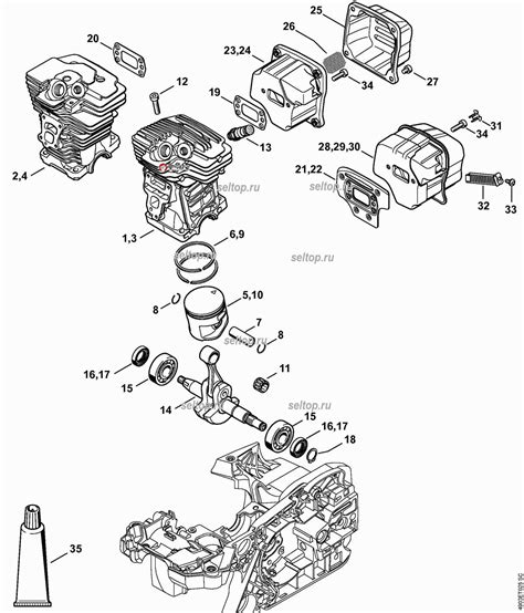 Exploring Stihl MS311 Unveiling Its Parts Through Diagrams