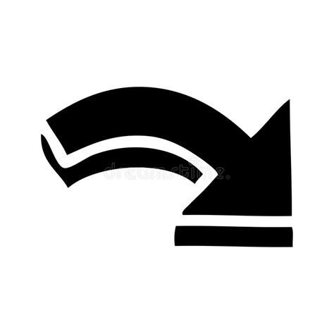Señalar El Icono De La Flecha Estilo Plano Ilustración del Vector