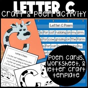 Letter C Craft And Poem Activities By Breezy As ABC TPT