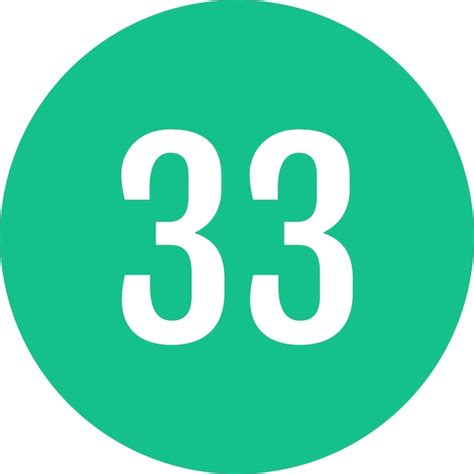 Premium Photo Green Round Number Icons