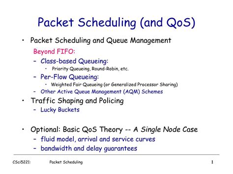 ppt packet scheduling and qos powerpoint presentation free download id 1367039
