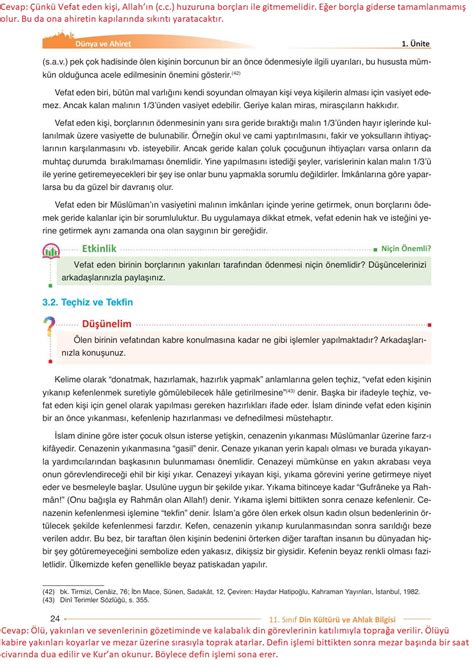 11 Sınıf Din Kültürü ve Ahlak Bilgisi Ders Kitabı Gezegen Yayınları