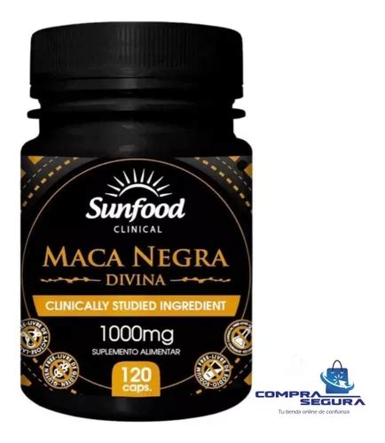 Maca Peruana Negra 120 Cápsulas Sunfood Meses sin intereses