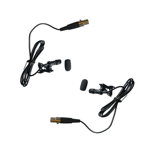 Microfono Lavalier doble Inalámbrico Multifrecuencia UHF y Profesional