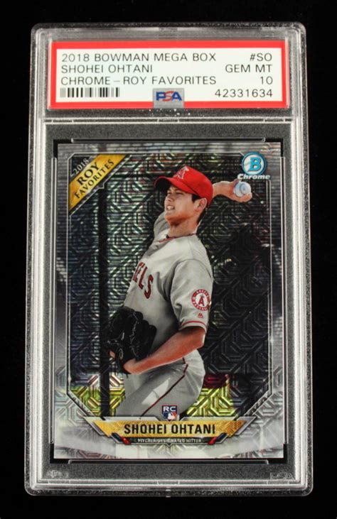 Shohei Ohtani 2018 Bowman Chrome Mega Box Rookie Of The Year Favorites