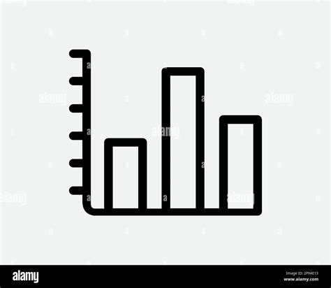Barchart Line Icon Financial Performance Graph Linear Symbol Business