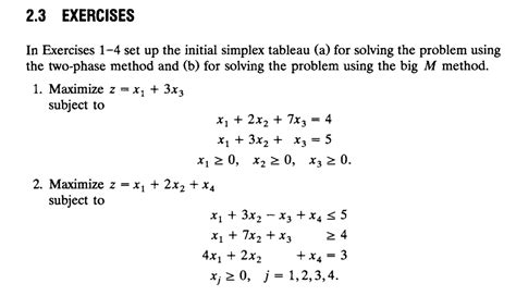 solved 2 3 exercises in exercises 1 4 set up the initial