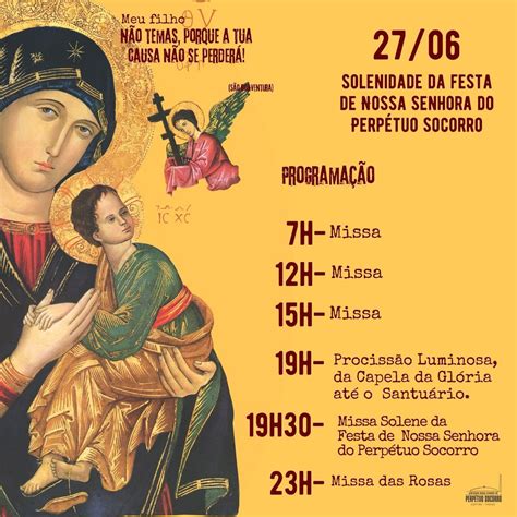 Santuário Nossa Senhora do Perpétuo Socorro em Curitiba celebra festa
