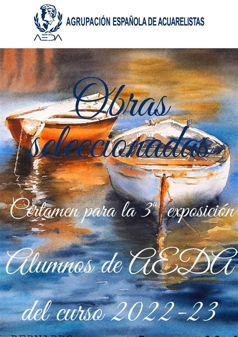 Acuarelas seleccionadas para la Exposición del III Certamen de ALUMNOS