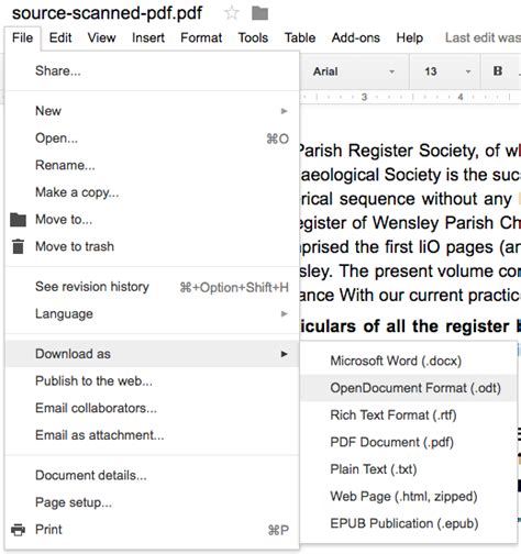 how to convert scanned pdf to word in nice formatting