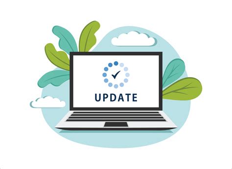 System Software Update And Upgrade Concept Loading Process In Laptop