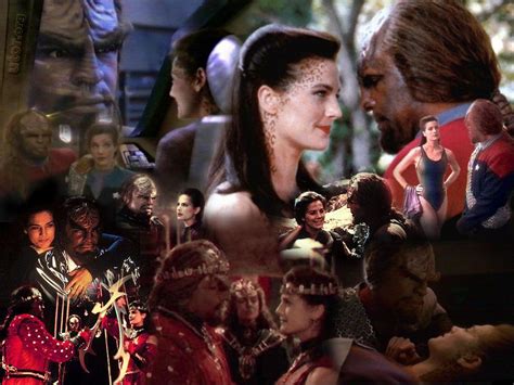 DS9 Worf Jadzia Jadzia Dax Wallpaper 10746733 Fanpop