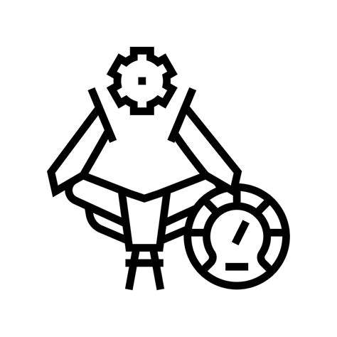 Industry Work Process Optimize Line Icon Vector Illustration 10279101