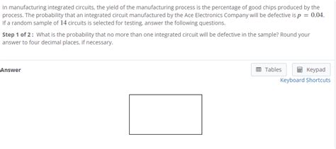 Solved In Manufacturing Integrated Circuits The Yield Of Chegg