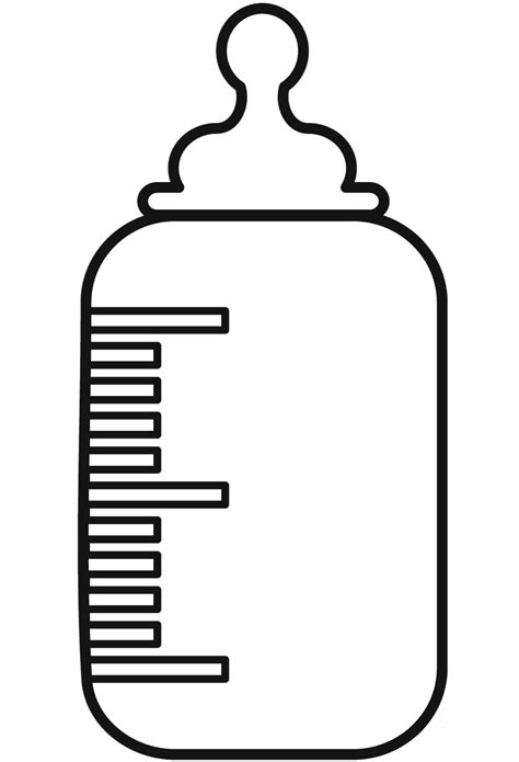 Baby Bottle Coloring Page ColouringPages