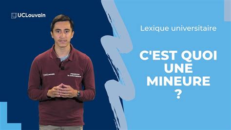 C Est Quoi Une Mineure YouTube