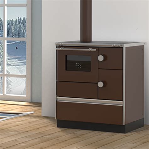 ALFA PLAM Štednjak na čvrsto gorivo ALFA 70 FAVORIT 6kW beli desni