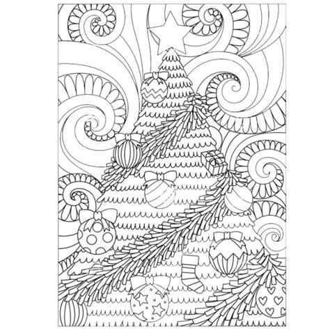 Adult Coloring Pages Of Christmas Tree Free Printable Coloring Pages