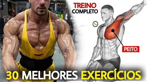 30 MELHORES EXERCÍCIOS Para Treinar Peito Completo Utilizando apenas o